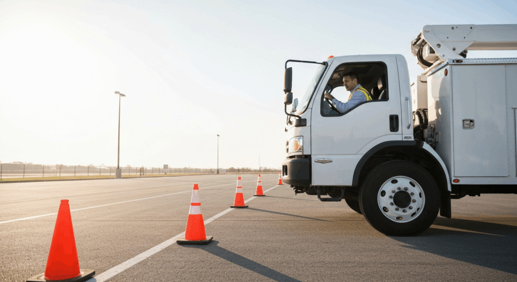 CDL Skills Test: Offset Backing Maneuver Guide - ExpertCE