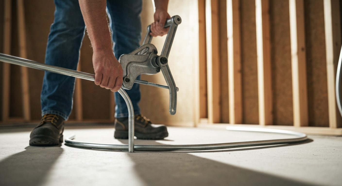 How to Make a 90-Degree Stub Bend with an EMT Bender - ExpertCE